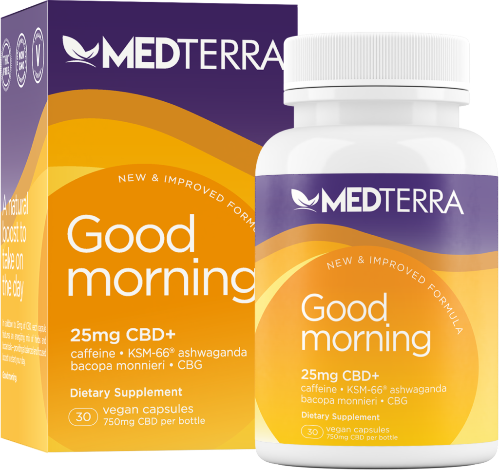 Medterra Good Morning Capsule - 25mg - Cool Blue Distribution