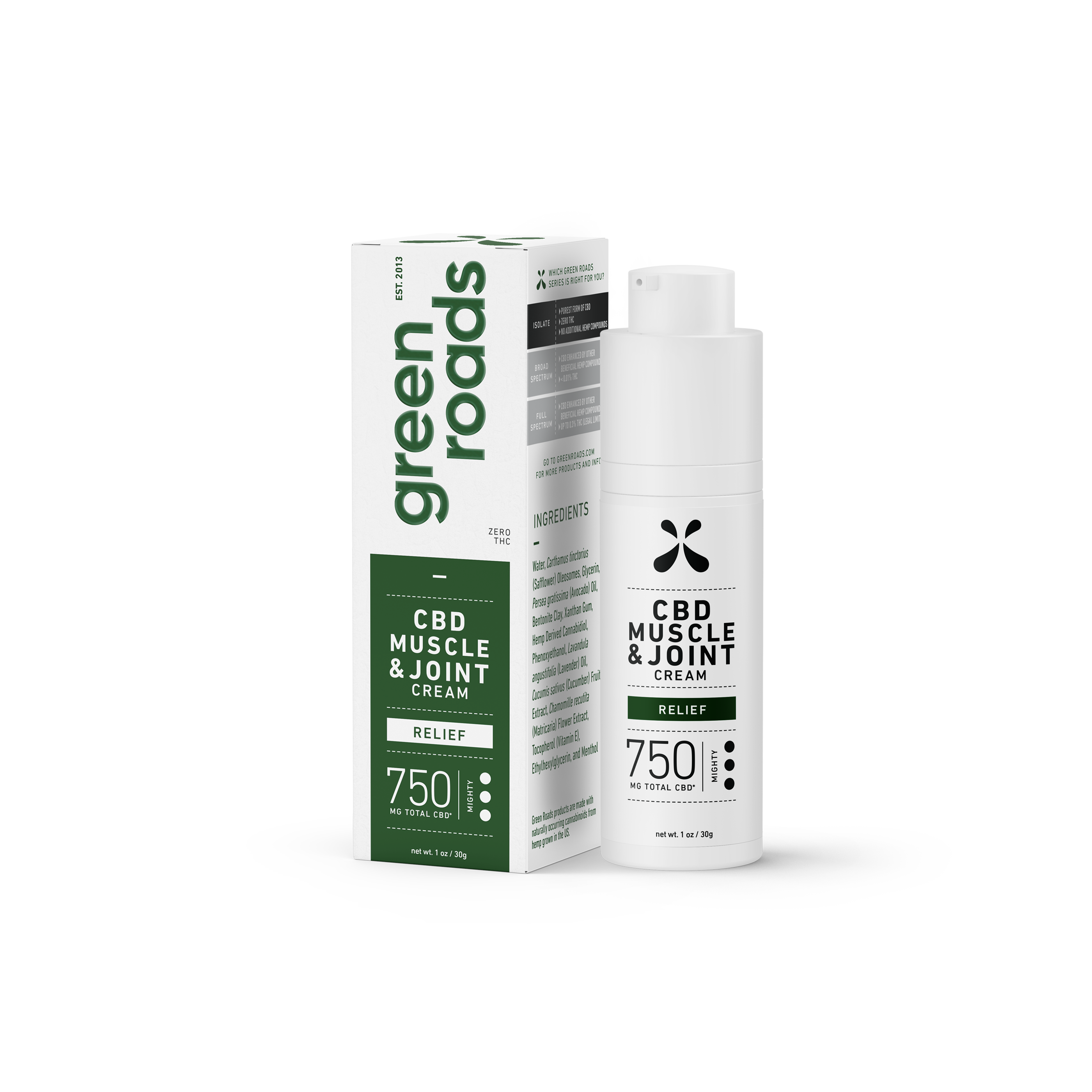 GREEN ROADS WORLD Muscle & Joint Relief Cream - 750mg - Cool Blue ... GREEN ROADS WORLD Muscle & Joint Relief Cream - 750mg - Cool Blue ...