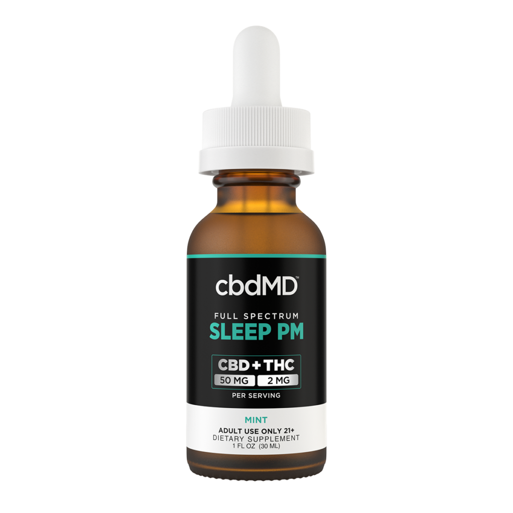 cbdMD Sleep Tinctures - CBD+THC - 30ml - Cool Blue Distribution