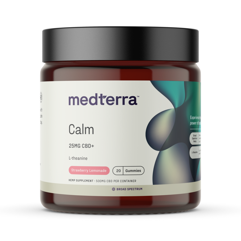 Medterra True Broad Spectrum Calm Gummies - 20ct - Cool Blue Distribution